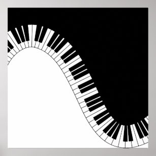 Piano Keyboard Posters, Prints & Poster Printing | Zazzle CA