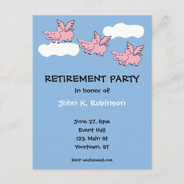 Funny Retirement Invitations | Zazzle CA