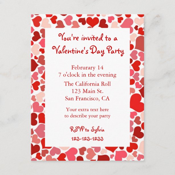 Valentines Day Invitations | Zazzle CA