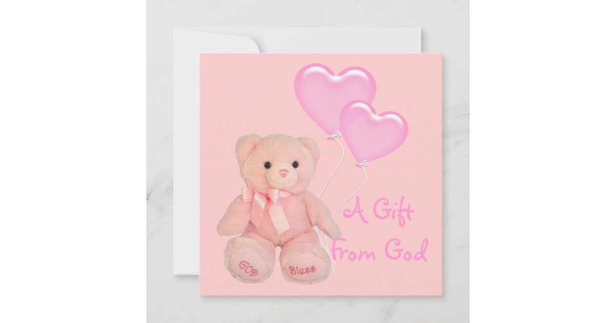 Pink Christian Religious Baby Shower Invitation | Zazzle Pink Christian Religious Baby Shower Invitation | Zazzle
