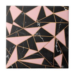 Pink Triangles Decorative Ceramic Tiles | Zazzle.ca