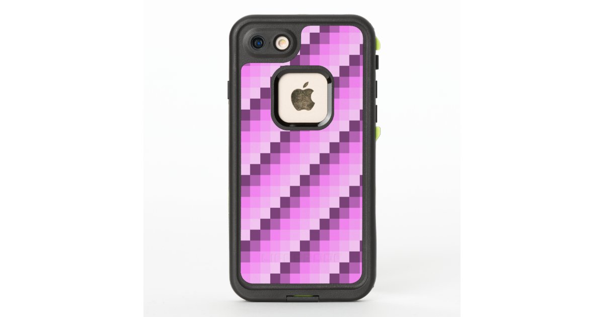 Pink & Purple Squares LifeProof iPhone Case | Zazzle