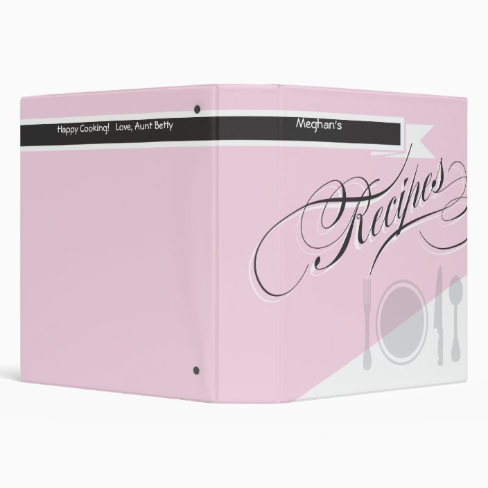 Pink Retro Cookbook - Recipe Binder | Zazzle.ca