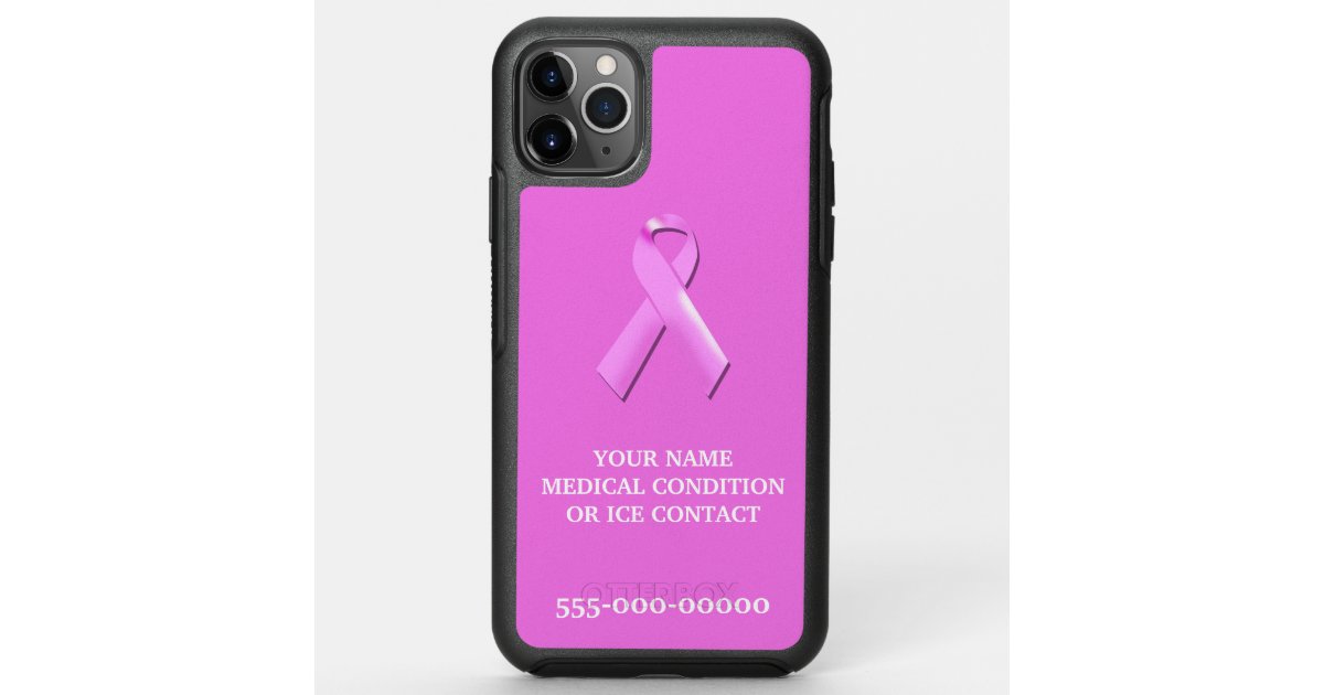 Pink ribbon breast cancer survivor medical warrior otterbox iPhone case ...
