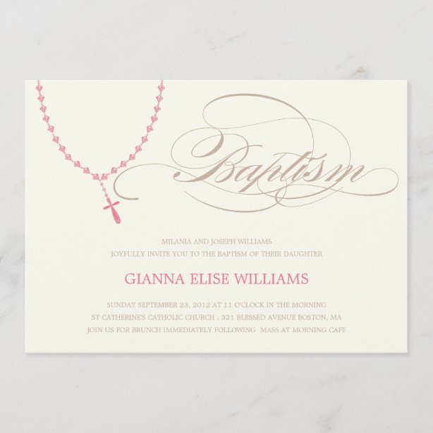 Rosary Invitations | Zazzle CA