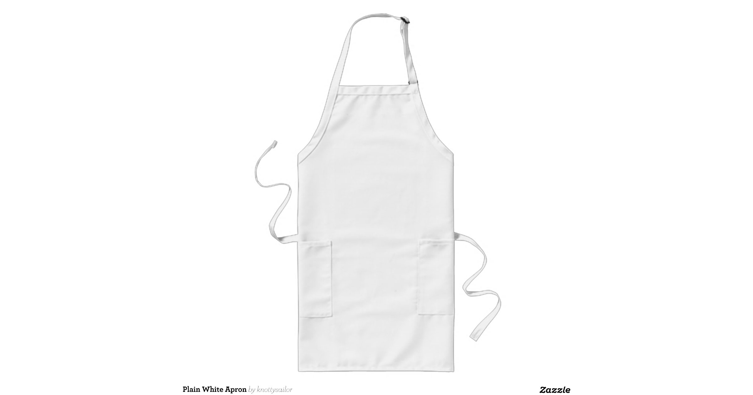 Plain White Apron | Zazzle