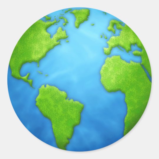 Planet Earth Sticker | Zazzle.ca