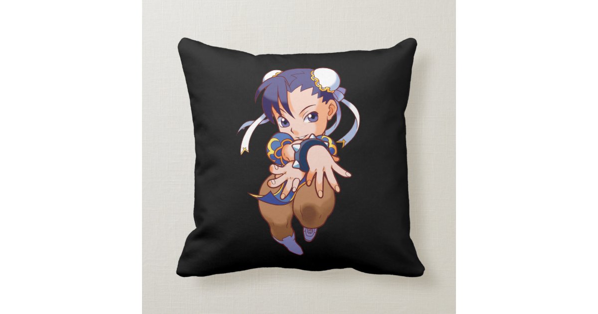 Pocket Fighter Chun-Li Throw Pillow | Zazzle.ca