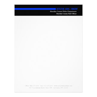 Police Letterhead, Custom Police Letterhead Templates