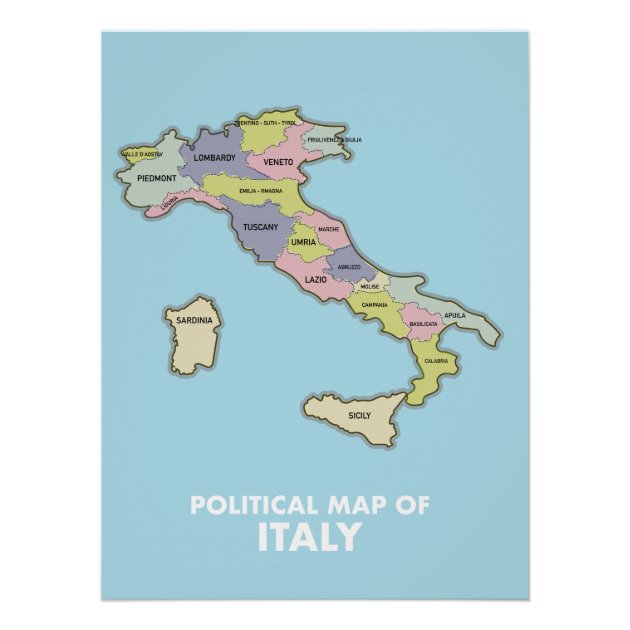 Italian political map