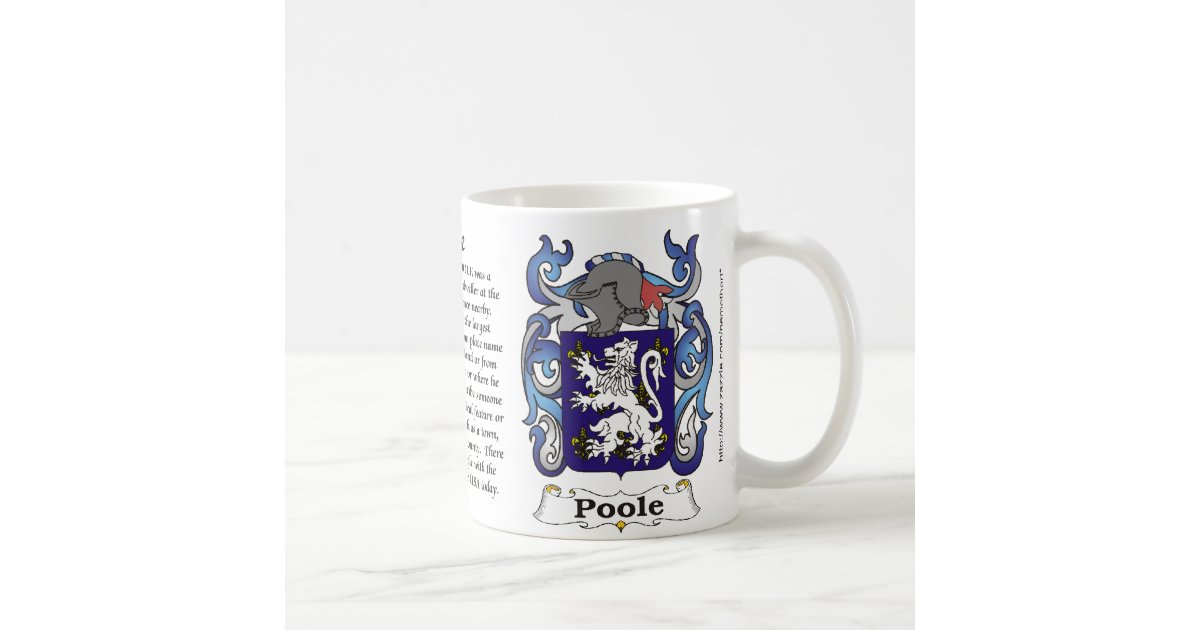 Poole Family Coat of Arms mug | Zazzle