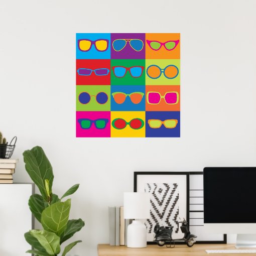 Pop Art Eyeglasses Poster | Zazzle