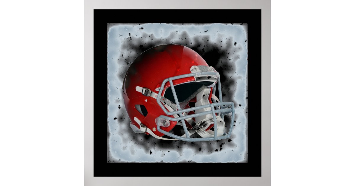 Pop Art Football Helmet Poster | Zazzle