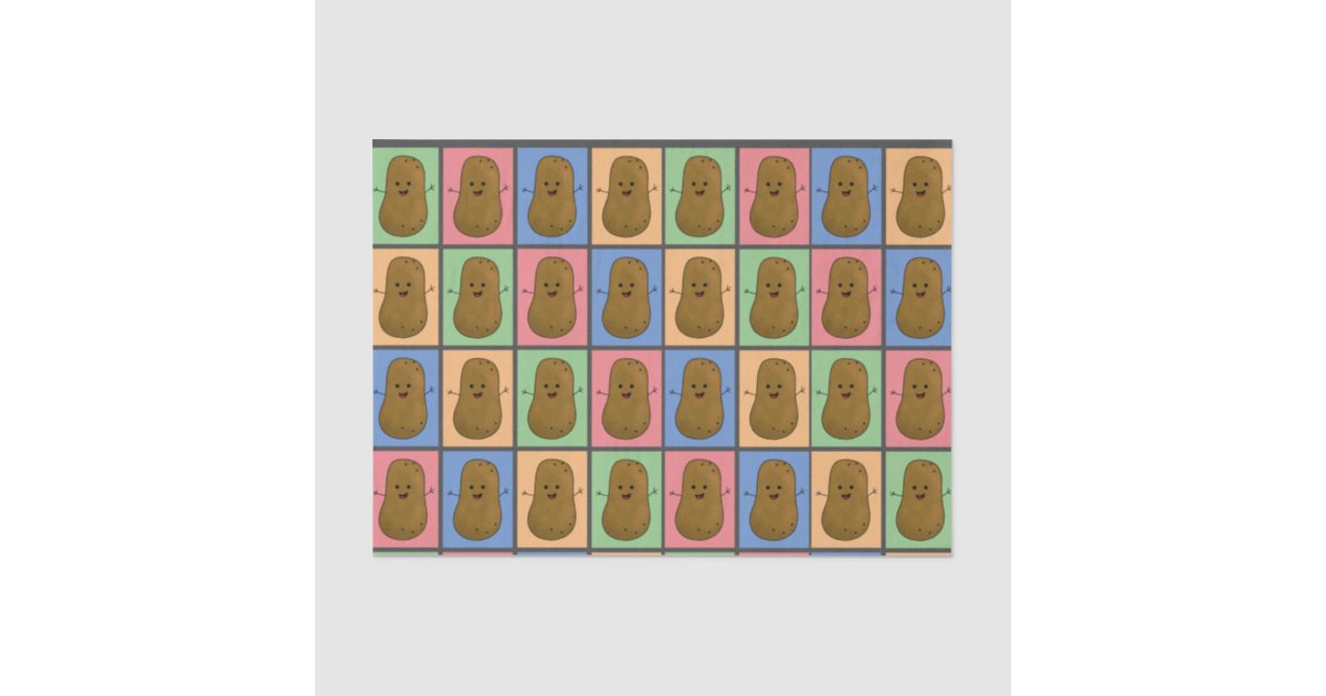 Pop Art Style Potato Tissue Paper | Zazzle