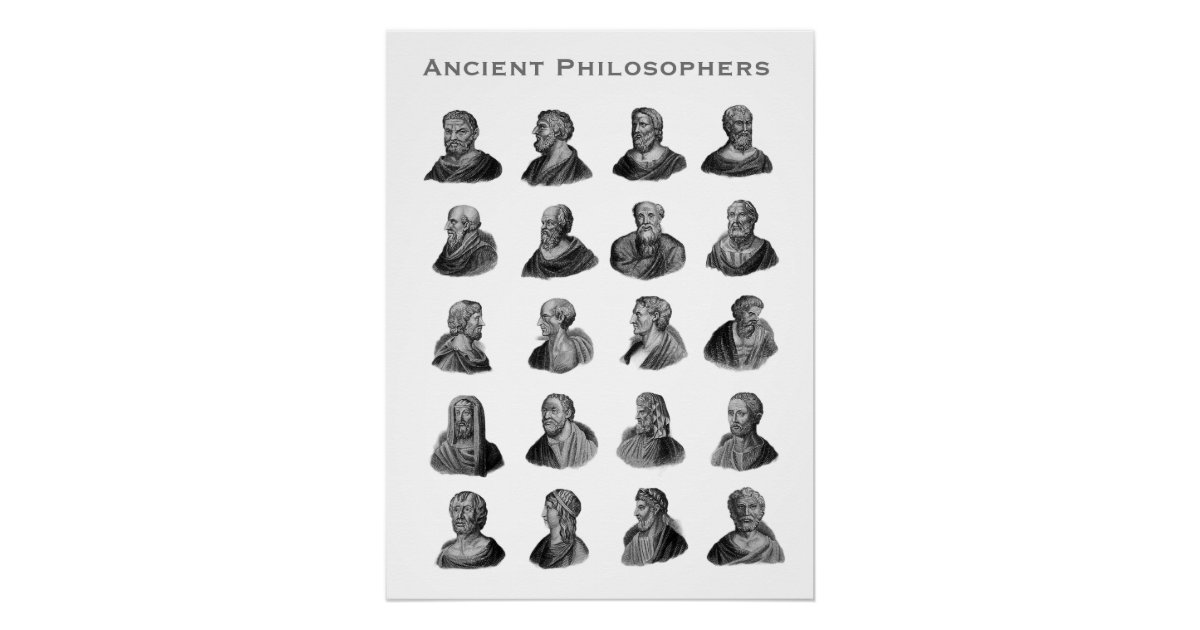 Portraits of Ancient Philosophers Poster | Zazzle