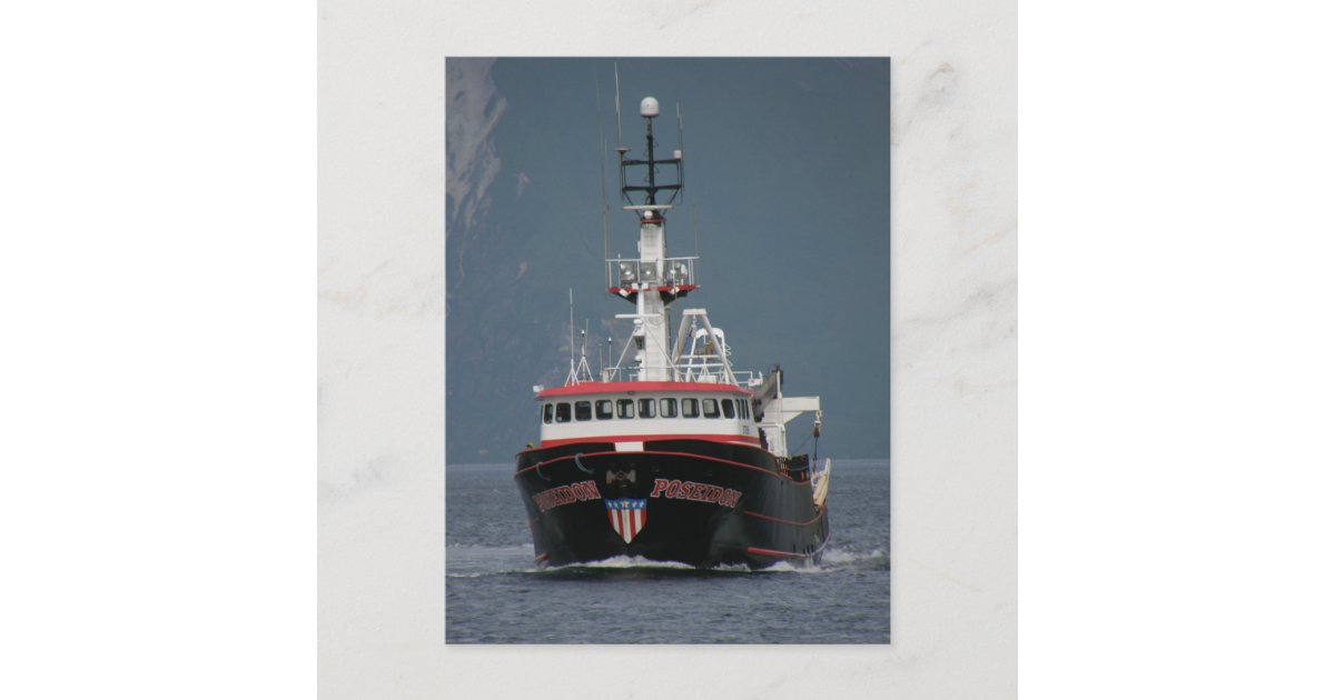 Poseidon, Fishing Trawler in Dutch Harbour, AK Postcard | Zazzle