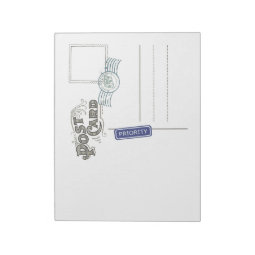 Postcard Backside Notepad | Zazzle