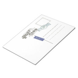 Postcard Backside Notepad | Zazzle