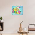 Poster - Canada Map with Provinces | Zazzle