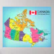 Poster - Canada Map with Provinces | Zazzle