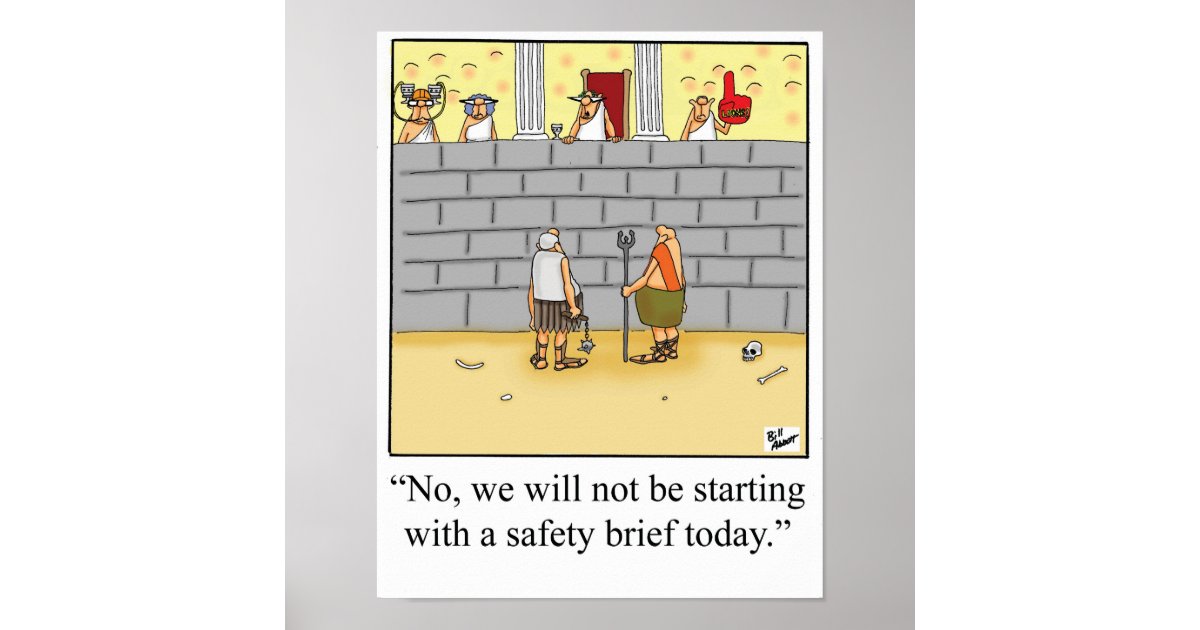 Poster de breffage de sécurité en milieu de travai | Zazzle.ca