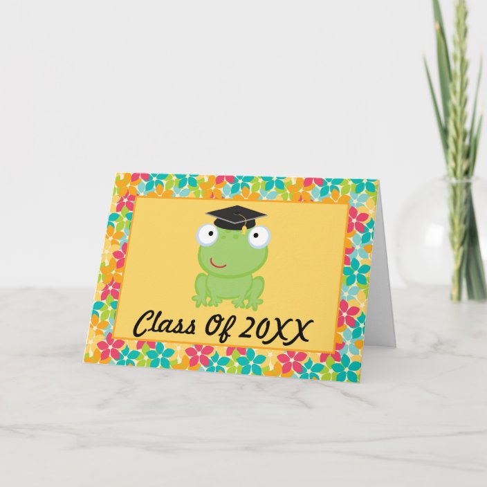Preschool or Kindergarten Frog Graduation Card | Zazzle.ca