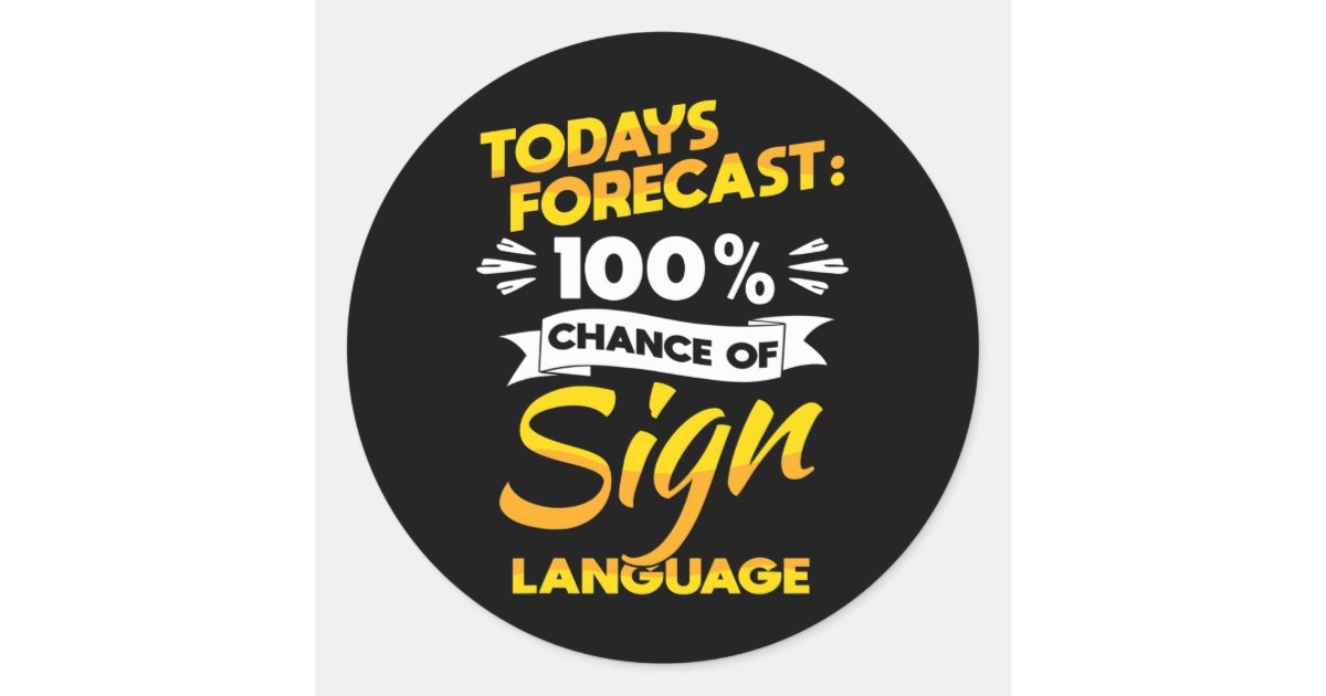 Pride Deaf Awareness And Asl Classic Round Sticker | Zazzle