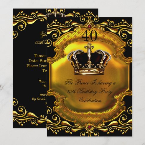 Kings Crown Invitations | Zazzle CA