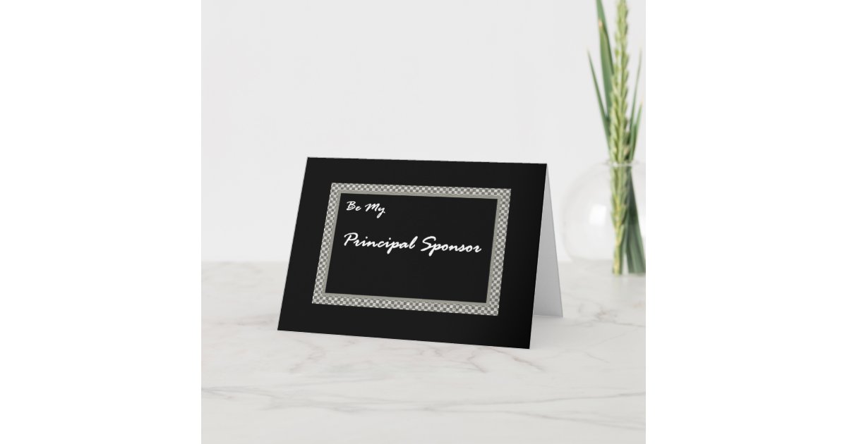 PRINCIPAL SPONSOR Wedding Invitation | Zazzle