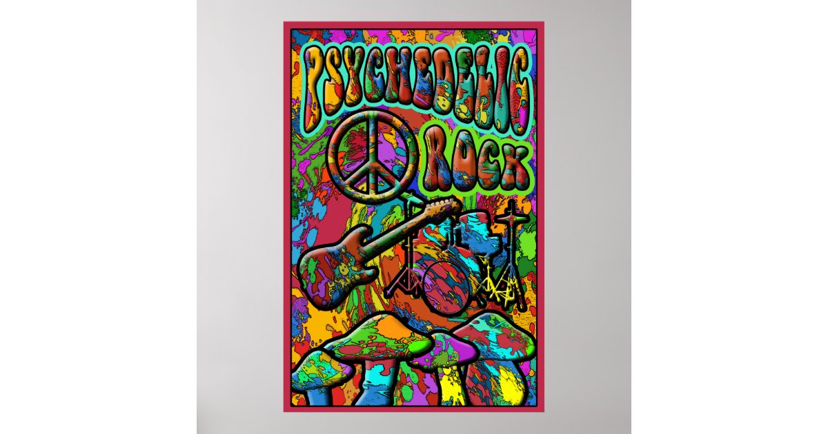 Psychedelic Rock Poster | Zazzle