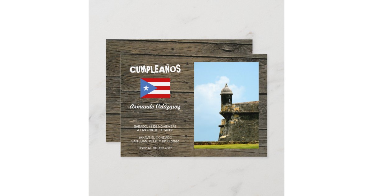Puerto Rico Invitation | Zazzle