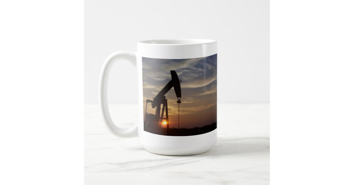 Pump Jack at Sunset. Coffee Mug | Zazzle