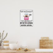 Punctuation Saves Lives - Poster | Zazzle