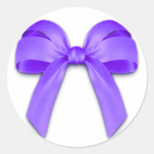 Purple Ribbon Stickers | Zazzle CA