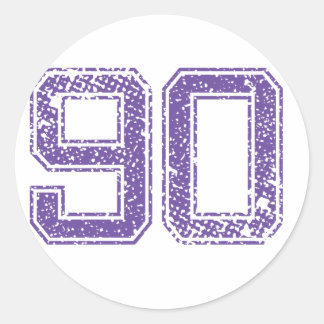 Number 90 Stickers, Number 90 Custom Sticker Designs