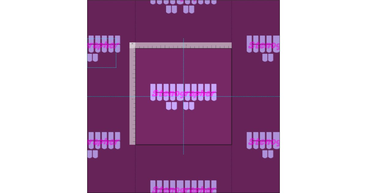 Purple Stenographer Steno Machine Keys Fabric | Zazzle