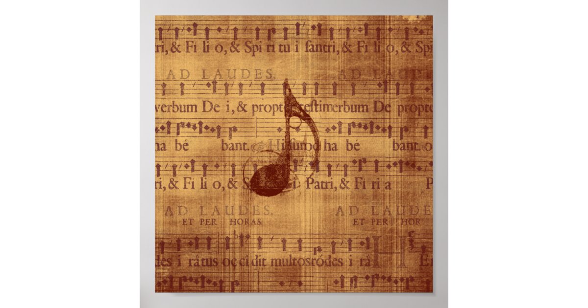 Quaver/Musical Note Poster | Zazzle