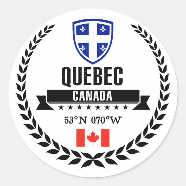 Quebec Flag Stickers | Zazzle CA