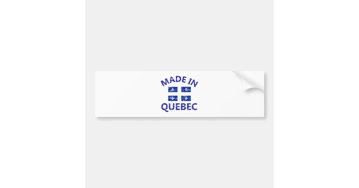Quebec Coat of arms Bumper Sticker | Zazzle