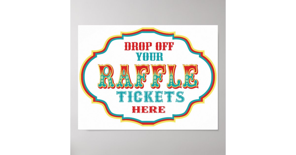 Raffle Ticket Booth Sign | Zazzle