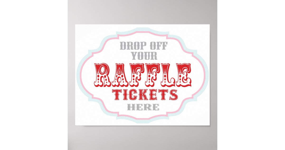 Raffle Ticket Booth Sign | Zazzle