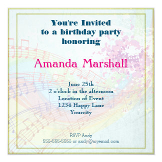 Music Note Free Printable Birthday Invitation Templates Preschool