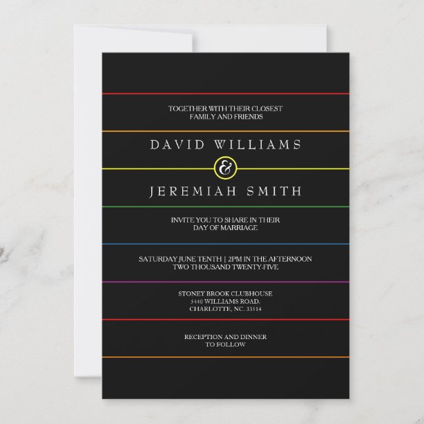 Gay Wedding Invitations & Announcements | Zazzle CA
