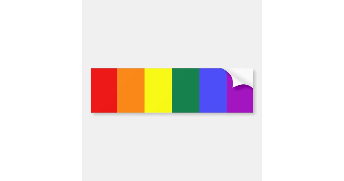 Rainbow Pride Flag Bumper Sticker | Zazzle