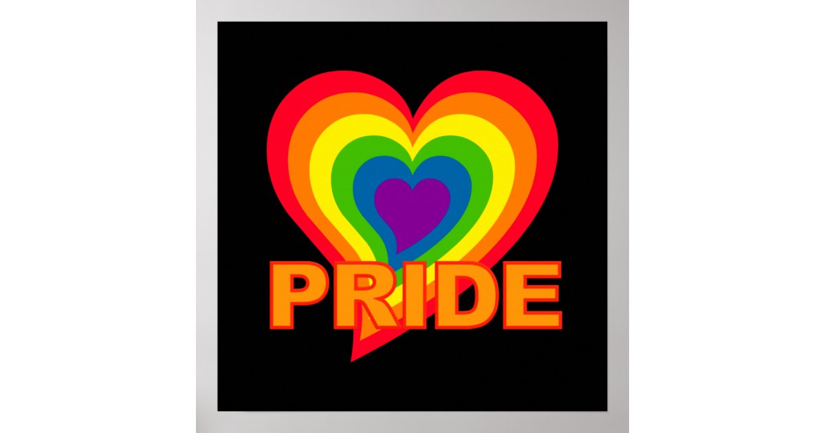 Rainbow Pride poster | Zazzle
