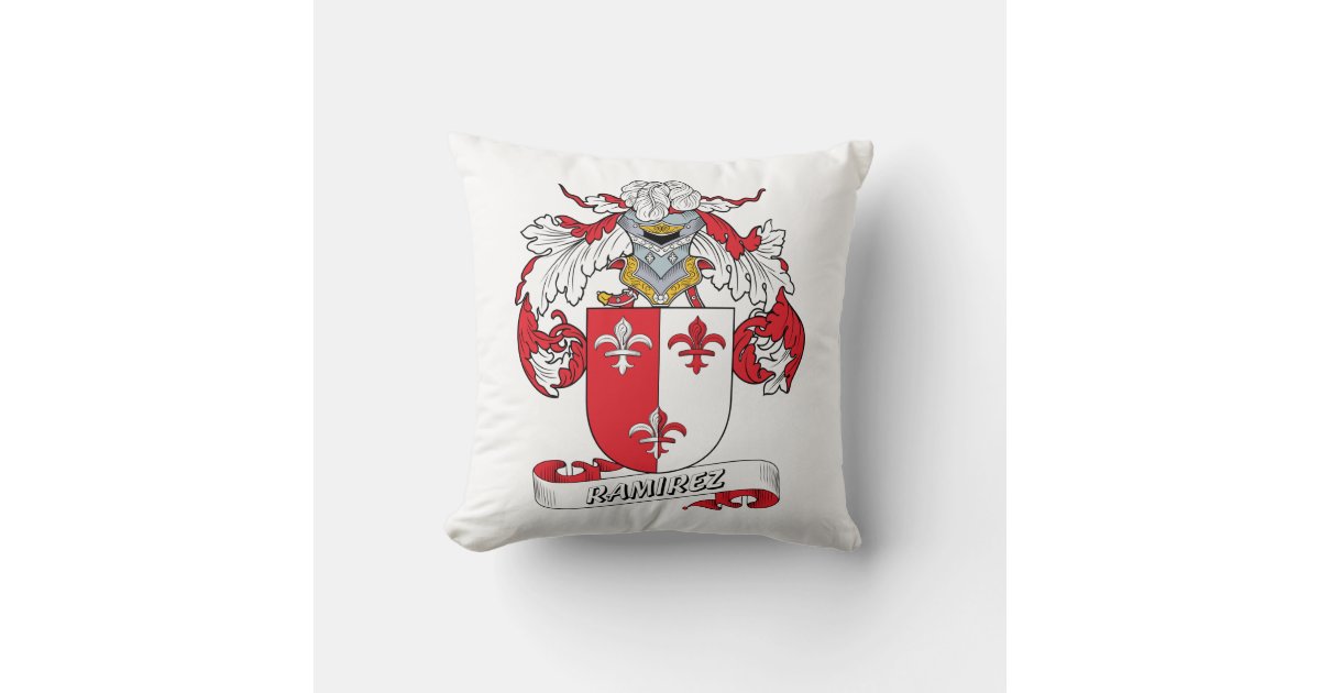 Ramirez Family Crest Throw Pillow | Zazzle