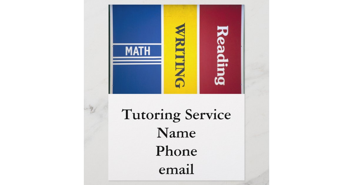 Read write math flyer customizable | Zazzle