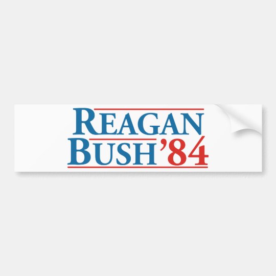 Reagan Bush '84 Bumper Sticker | Zazzle.ca