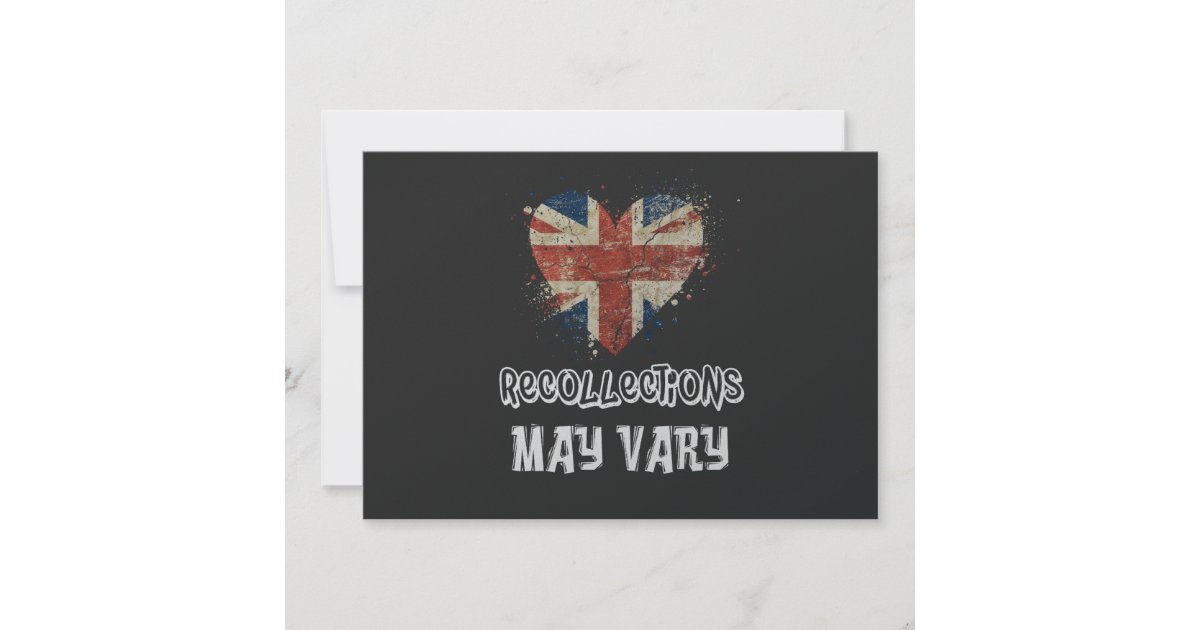 Recollections May Vary- HM Queen Quote Invitation | Zazzle