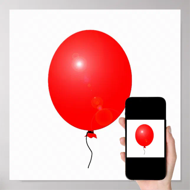 red balloon poster | Zazzle